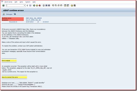Knowledge Management IT for you: SAP BASIS SE14 DB Utility for Re ...